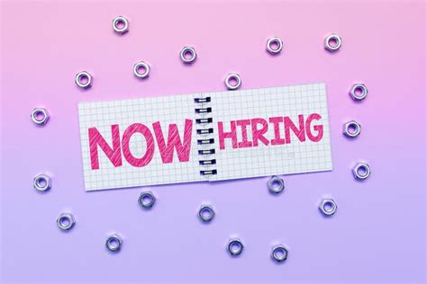 Conceptual Display Now Hiring Business Showcase Workforce Wanted