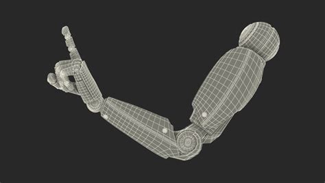 휴머노이드 로봇의 손 한 손가락 포즈 3d 모델 Turbosquid 2094949