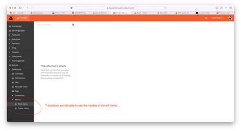 datocms menu showing items that are excluded from translator roles 🆘