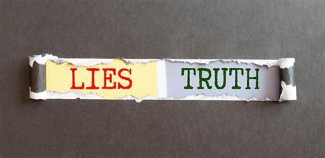 Premium Photo Crossing Out Lies And Writing Truth On A Blackboard