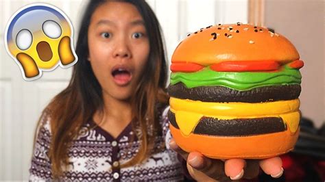 Jumbo Burger Squishy Luna Tabby Squishy Package Youtube