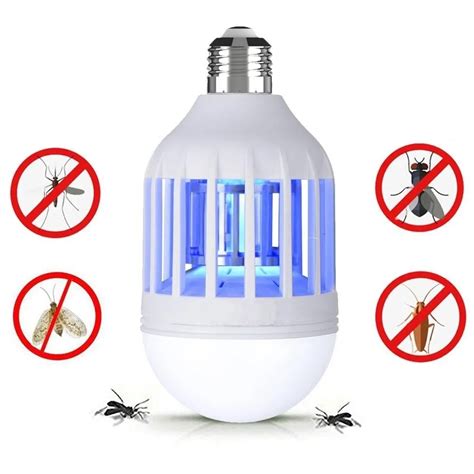 Lampe LED Anti Moustiques Avec Support Pi Ge Insectes Veilleuse Anti