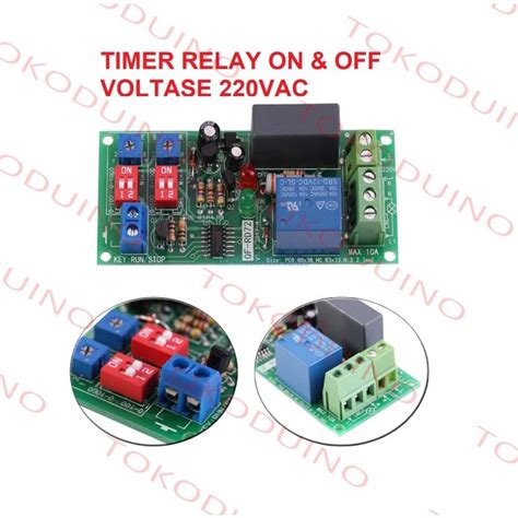 Jual DIGITAL TIMER DELAY RELAY ON OFF 220VAC OTOMATIS OTOMASI KONTROL MODUL Shopee Indonesia