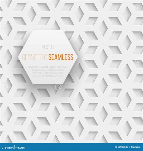Abstract Seamless Geometric Cube Pattern With Stock Vector Illustration Of Perforated Modern