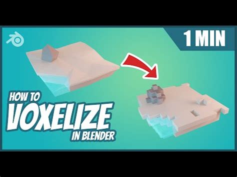 How To Voxelize Your Creations In Blender Super Quick Beginners