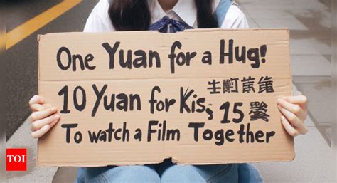 One Yuan For Hug 10 Yuan For Kiss Increasing Street Girlfriends Trend In China Offers