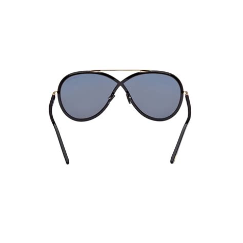 Tom Ford Ft 1007 Rickie 01a Shiny Black Sunglasses Woman