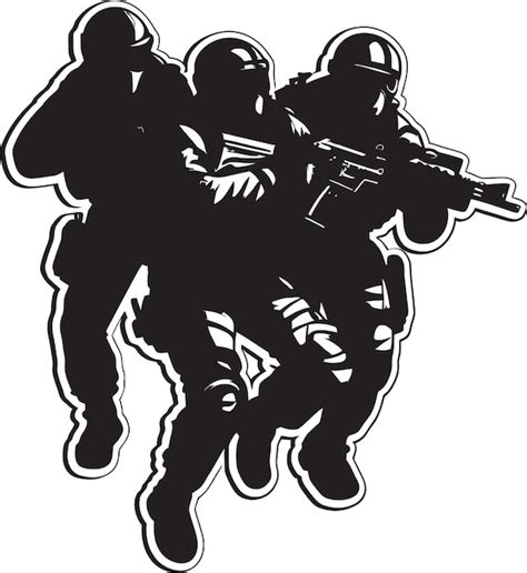 Dynamic Breach Swat Team Door Kick Icon Forced Access Black Vector Door