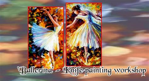 Palette Knife Painting Of Ballerina
