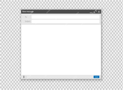 Premium Vector Realistic Email Interface Green Banner For Browser Message With Shadow