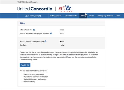 TRICARE Dental Plan Invoice Download Instructions
