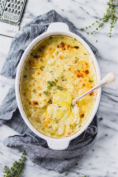 Gruyere Scalloped Potatoes Easy Vegetarian Fork In The Kitchen