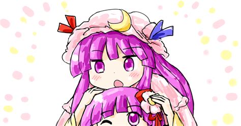 東方 阿求とパチュリー オフィサードのイラスト Pixiv