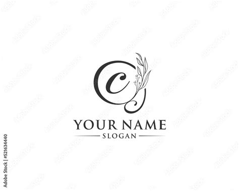 Beautiful Letter C Logo Design Logo C Vector Handwritten Logo Of