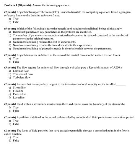 Solved Problem 1 20 ﻿points ﻿answer The Following