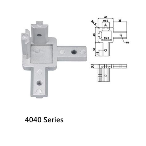 1 Set 4040 Aluminum Profile 3 Dimensional Bracket Grandado