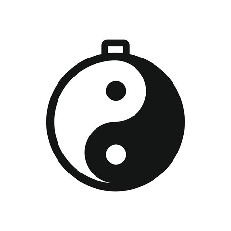 Amulet Of Yin Yang Icon 14150601 Vector Art At Vecteezy