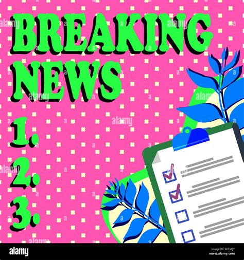 Text Caption Presenting Breaking News Conceptual Photo Special Report