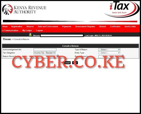 Step By Step Process Of Viewing Filed Kra Returns On Itax