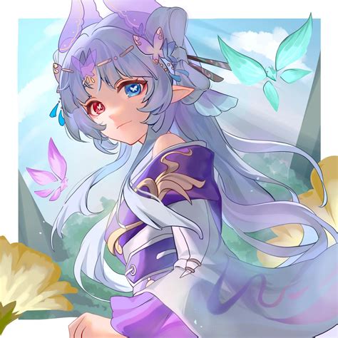 Tabeisha Di Yi Eba Crystalfly Genshin Impact Genshin Impact Original Bad Source Highres