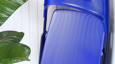 플라스틱 접는 의자 파란색 접힌 3d 모델 29 3ds Blend C4d Fbx Max Ma Lxo Obj Free3d