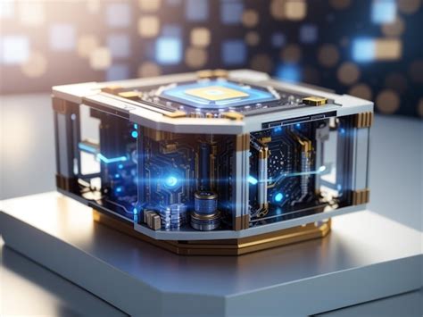 Premium Photo Quantum Horizons 3d Rendering Of A Futuristic Glowing
