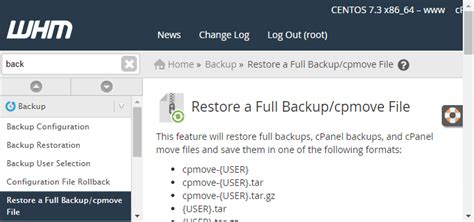 Performing A Cpanel Migration