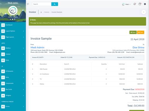 Medi Admin Dashboard UI Kit With Bootstrap 4 Admin Dashboard
