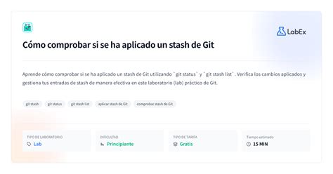 Cómo Comprobar Si Se Ha Aplicado Un Stash De Git Labex