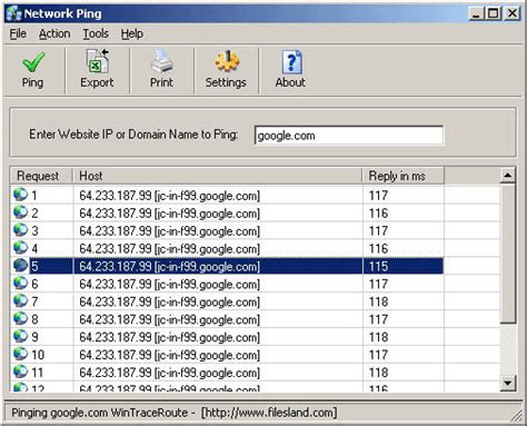 Berricle Rings Network Ping Tool
