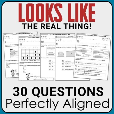 Staar Test Prep 3rd Grade Math Staar Review Practice Test Simulation 2025