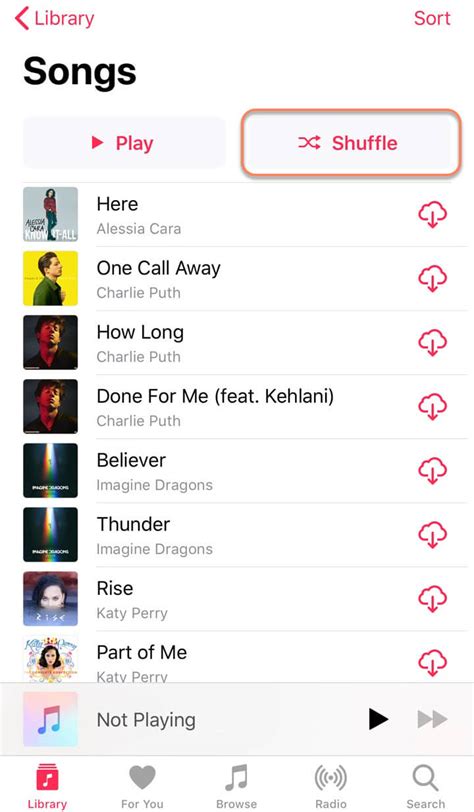 How To Shuffle Songs And Turn Off Shuffle On Ios