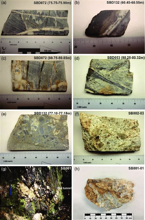 Photographs Of The Main Stages Of Vein And Breccia Samples Showing Download Scientific Diagram