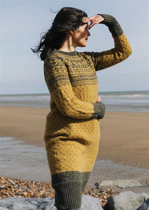 Meredith Sweater Dress Womens Knitting Pattern Rowan