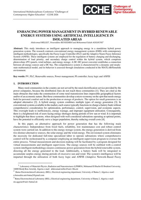 Pdf Enhancing Power Management In Hybrid Renewable Energy Systems