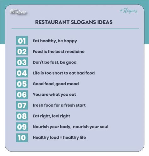 117 Creative Restaurant Food Slogans And Taglines Examples Tiplance