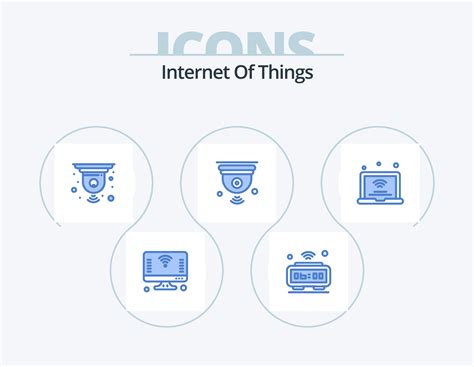 Internet Of Things Blue Icon Pack Icon Design Iot Internet Iot Camera Closed