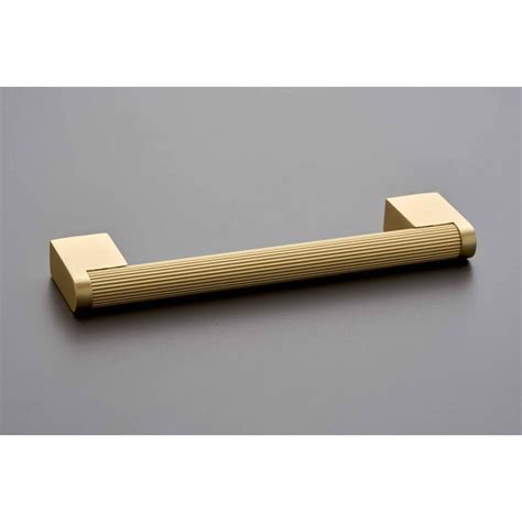 Frankfurt Linear Cabinet And Drawer Handle Brushed Brass 128mm
