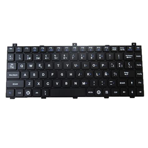 Laptop No Backlit Keyboard For Getac S410 G4 S410g4 Spanish Sp With Black Frame New Linda Parts