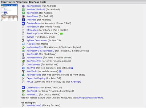 keepass不同版本区别 开发调优 LINUX DO