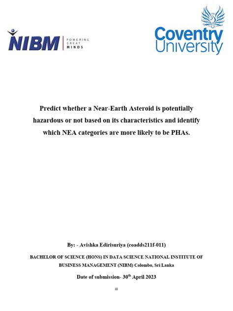 Analyzing Orbital Parameters To Classify Asteroids Pdf Asteroid Apsis