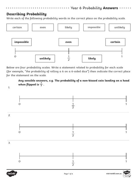 Probability Activity Workbook Pdf Probability Spinning Textiles