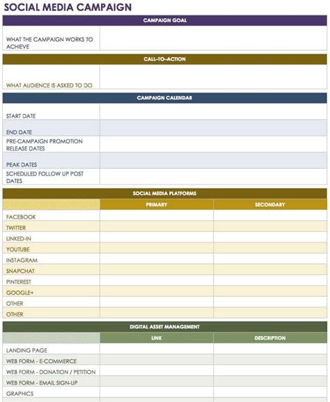 Social Media Template Examples
