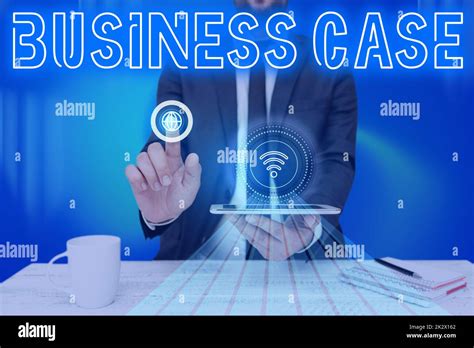 Text Sign Showing Business Case Business Idea Proposition Undertaking