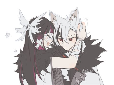 Arlecchino And Columbina Genshin Impact Drawn By Pitou Hui Danbooru