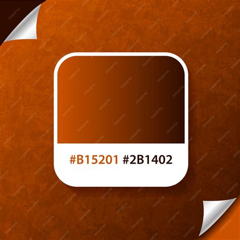 Premium Vector Brown Gradient Color Palette Background With Hex