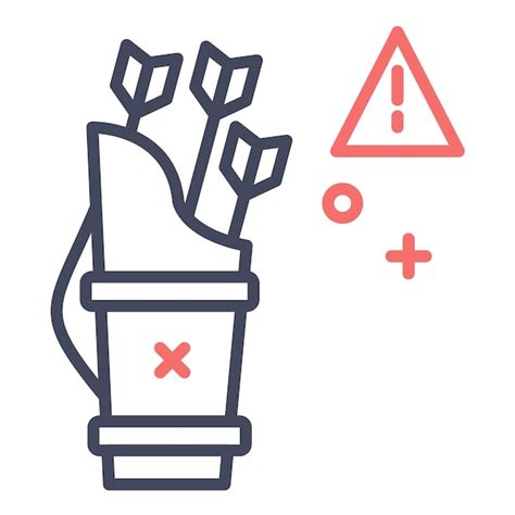 Premium Vector Warning Vector Illustration Style