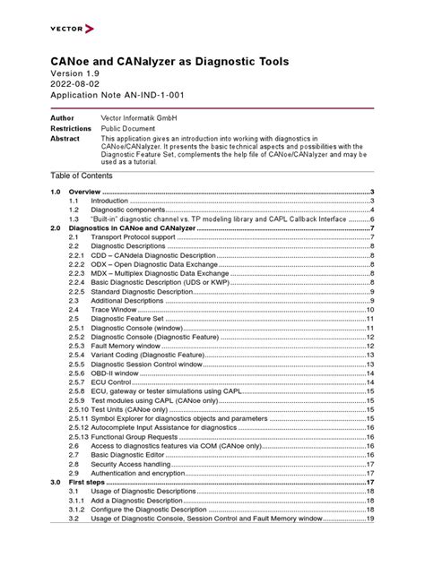 an ind 1 001 canoe canalyzer as diagnostic tools pdf pdf