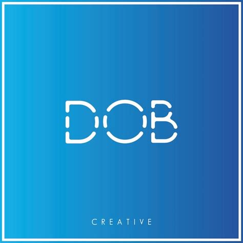 Premium Vector Dob Premium Vector Latter Logo Design Creative Logo Vector Illustration Minimal