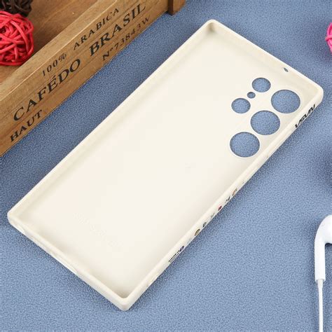 For Samsung Galaxy S Ultra G Astronaut Pattern Silicone Straight Edge Phone Case Lovely